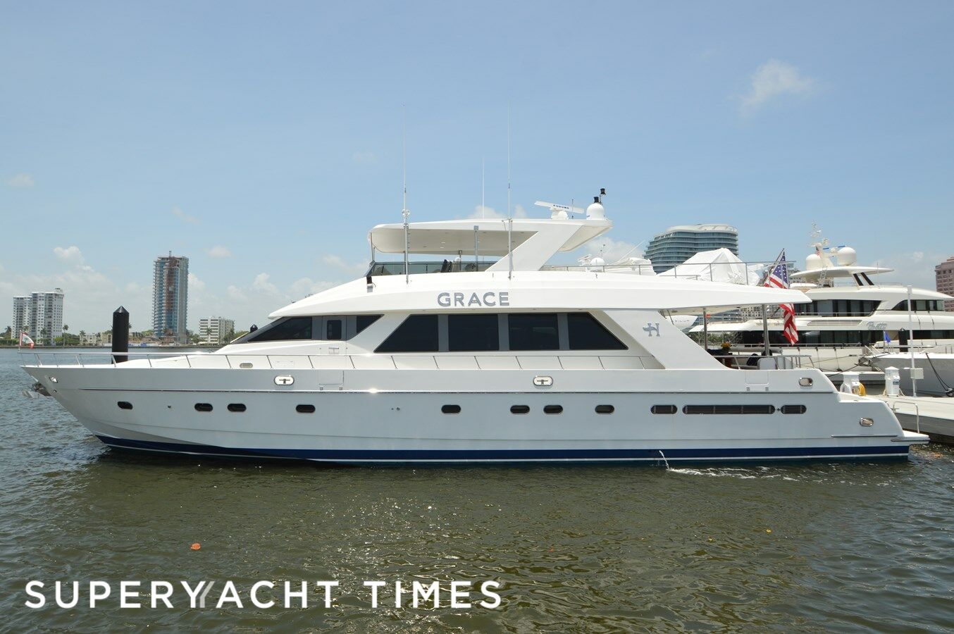 25m Hargrave motor yacht Grace sold