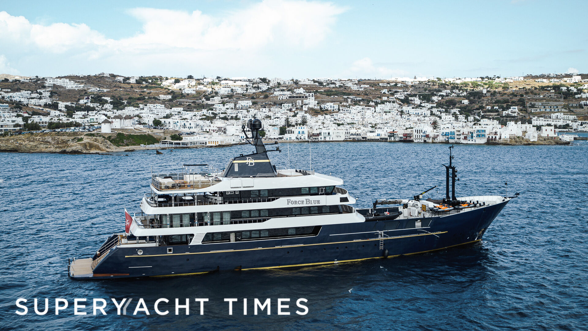 71m Royal Denship superyacht Force Blue for sale following extensive refit