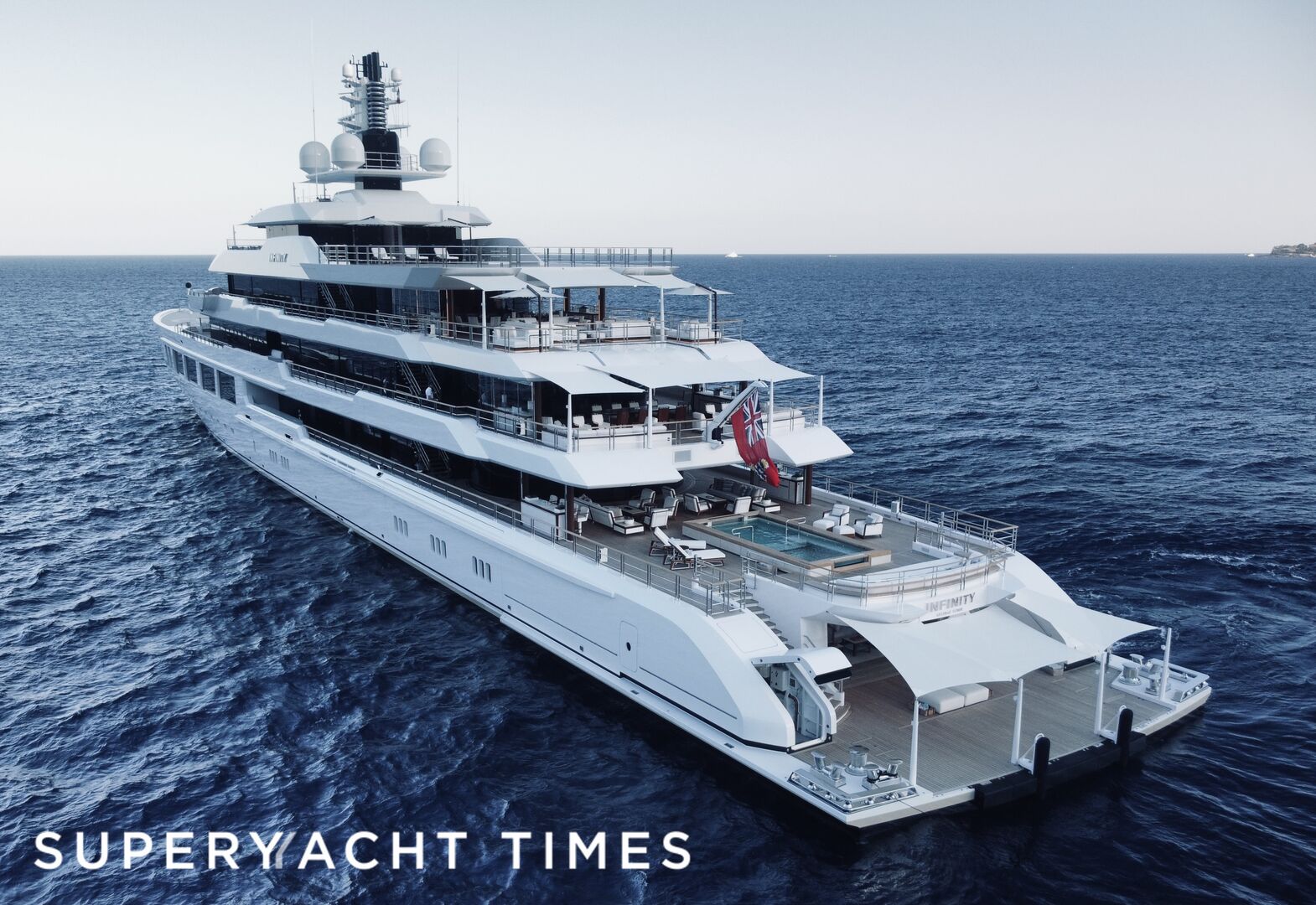 117m superyacht Infinity on the French Riviera