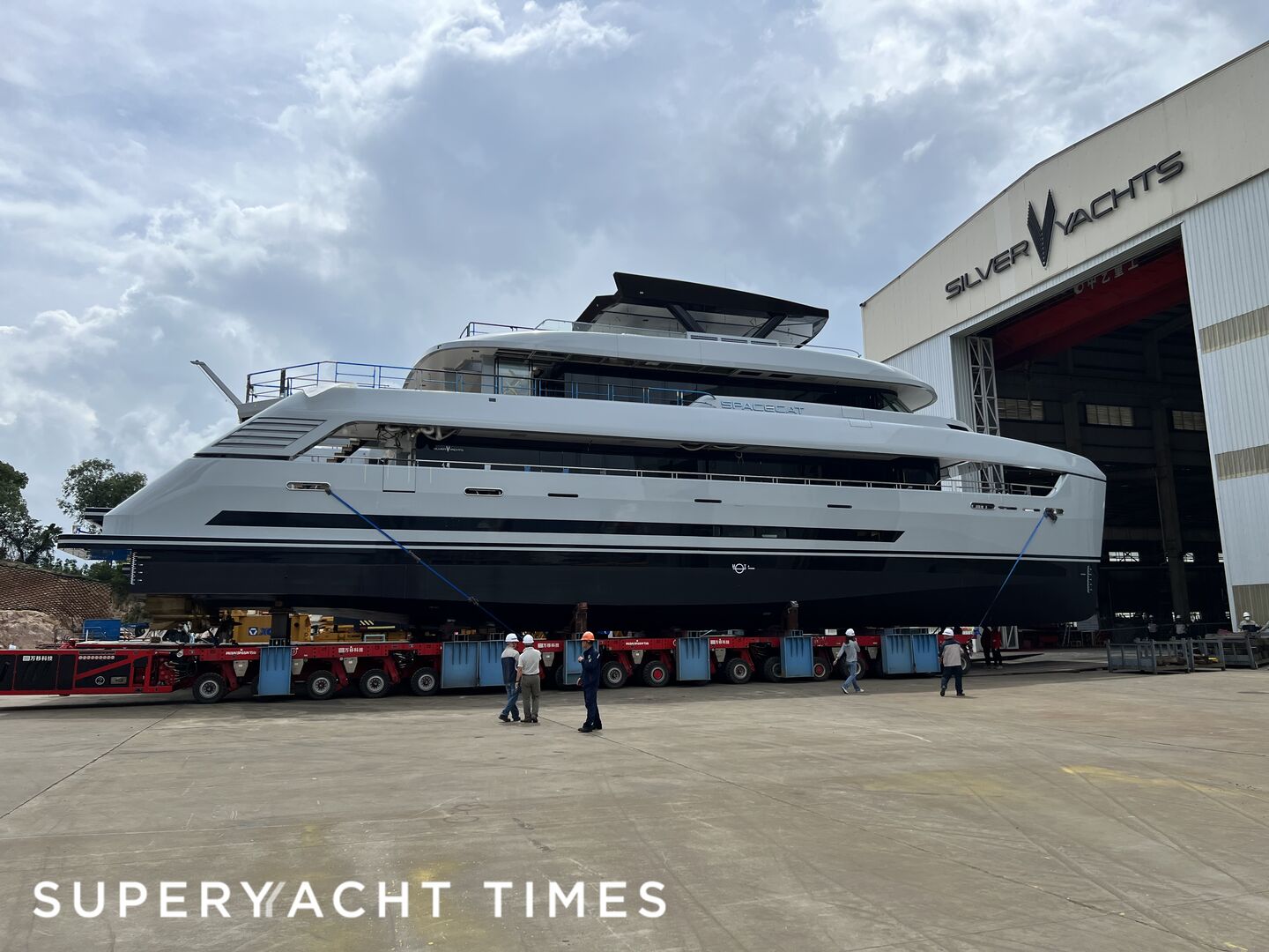 SilverYachts’ first catamaran, 36m SpaceCat, launched