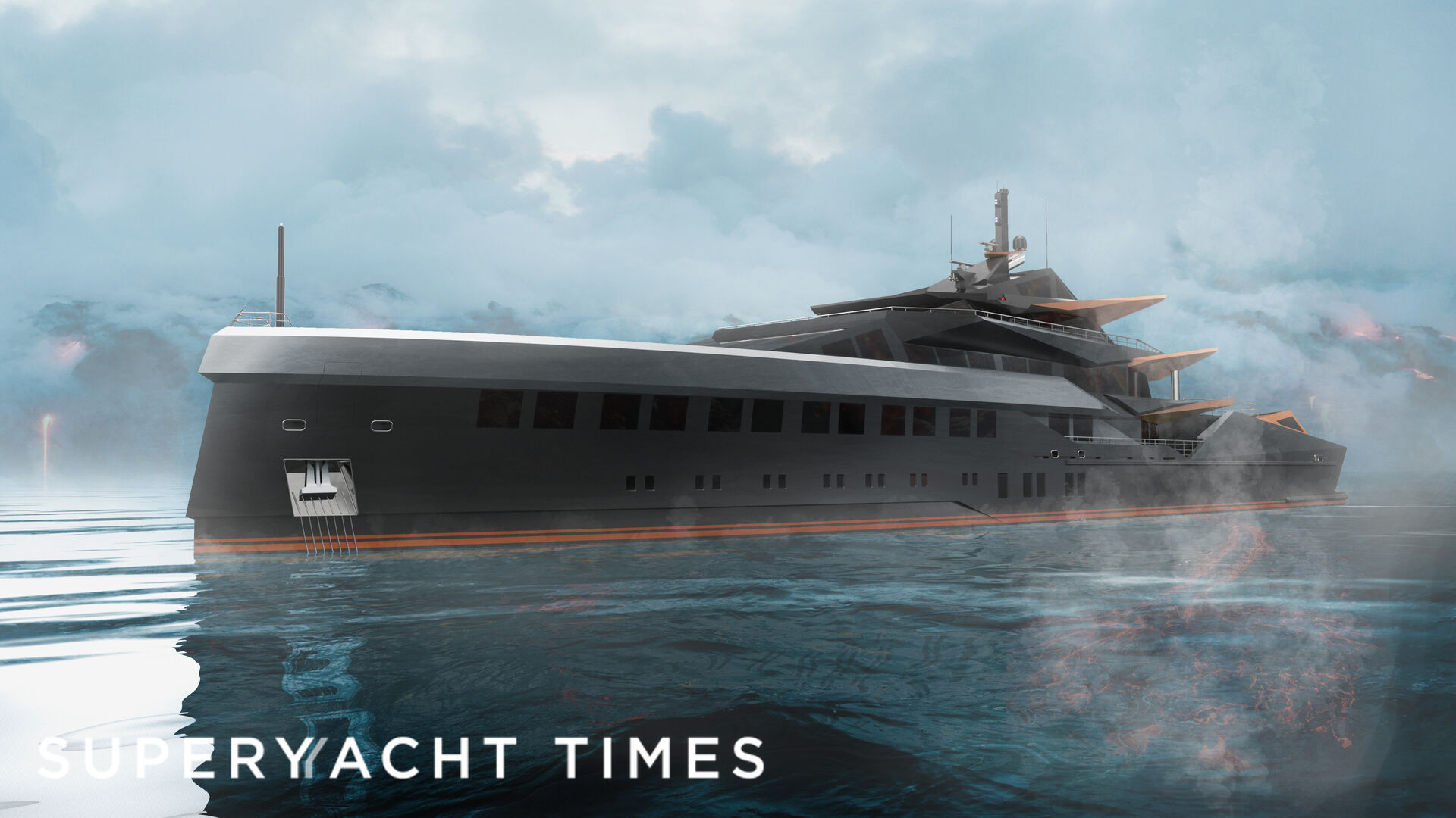 Introducing Forge: The volcanic 80m superyacht by M51 Concepts
