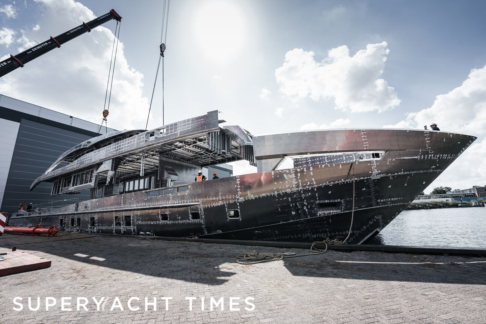 50m Heesen superyacht Project Jade hits construction milestone