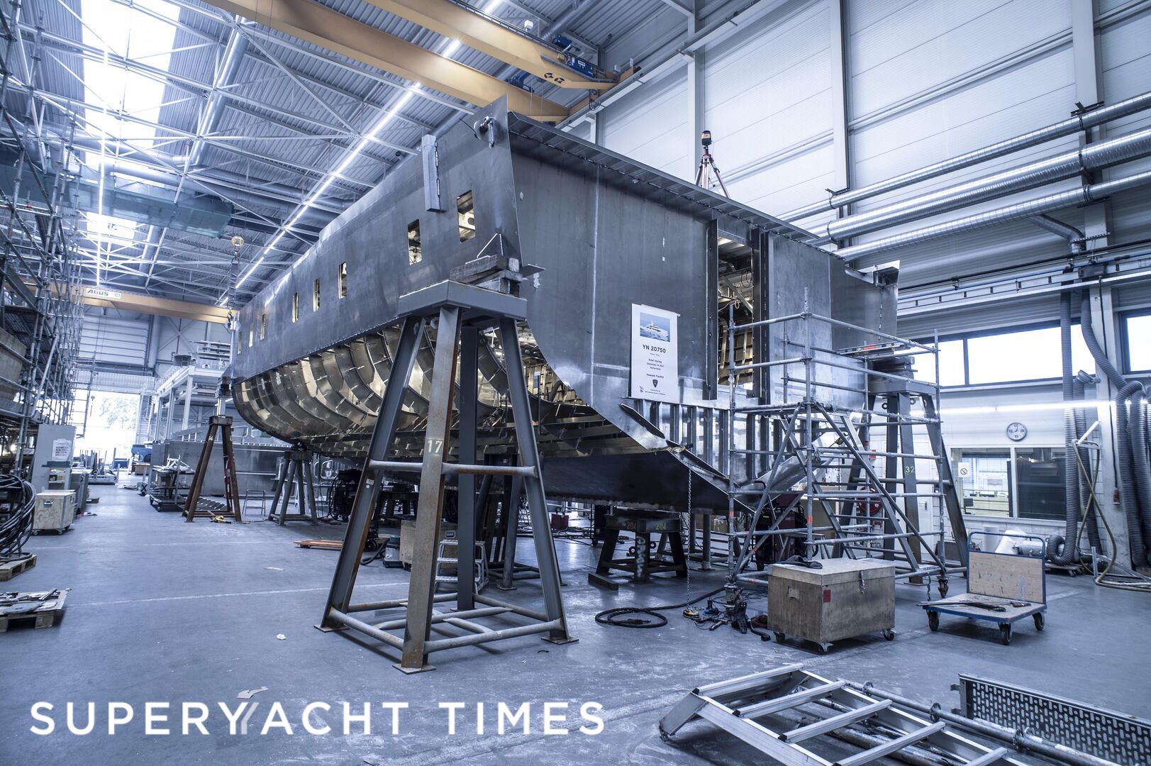 Heesen lays keel of 50m superyacht Project Orion