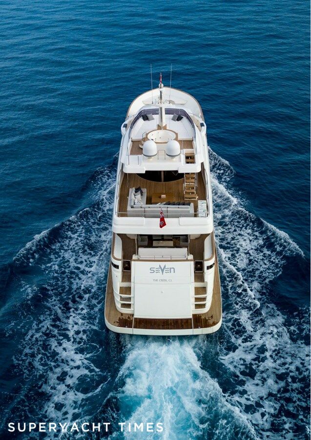28m Custom Line motor yacht Seven sold
