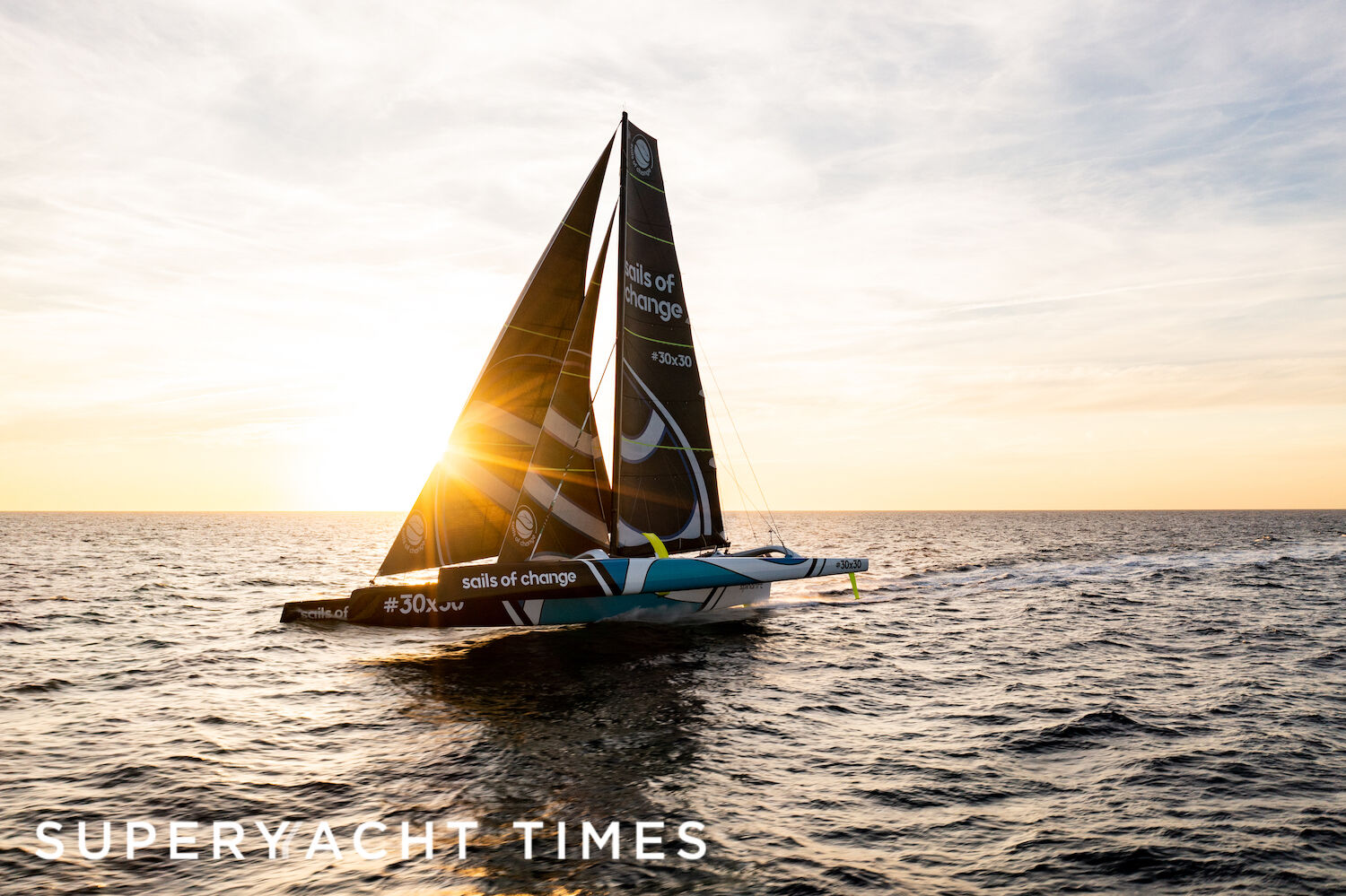 37m Sails of Change trimaran attempts new around-the-world record in ...