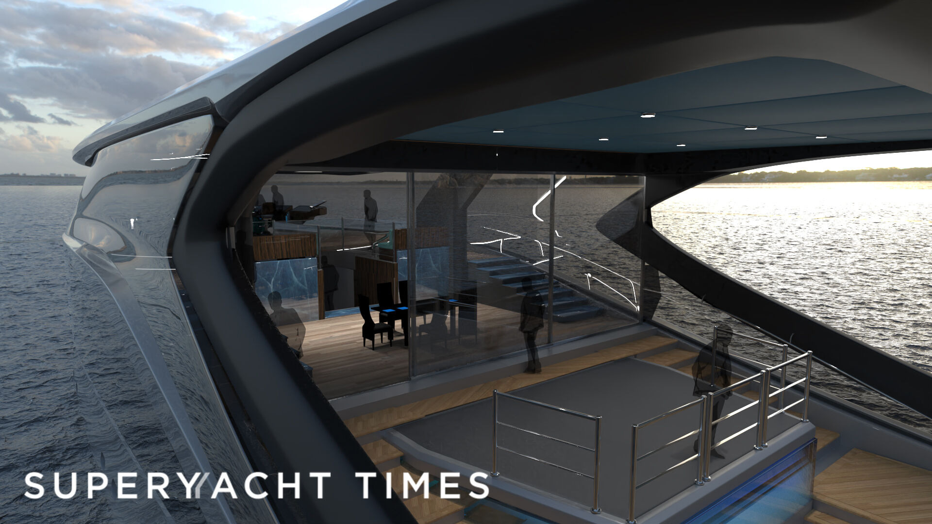 Cantharus: The 69m futuristic superyacht concept with an underwater lounge