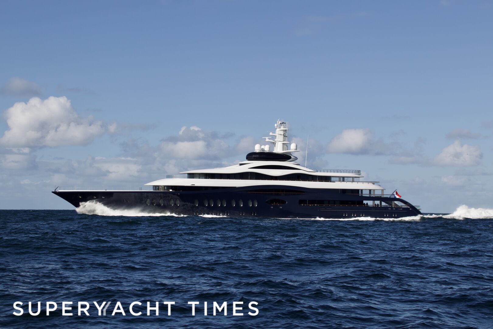 In pictures: 118m flagship Feadship 1010 superyacht Launchpad on sea trials