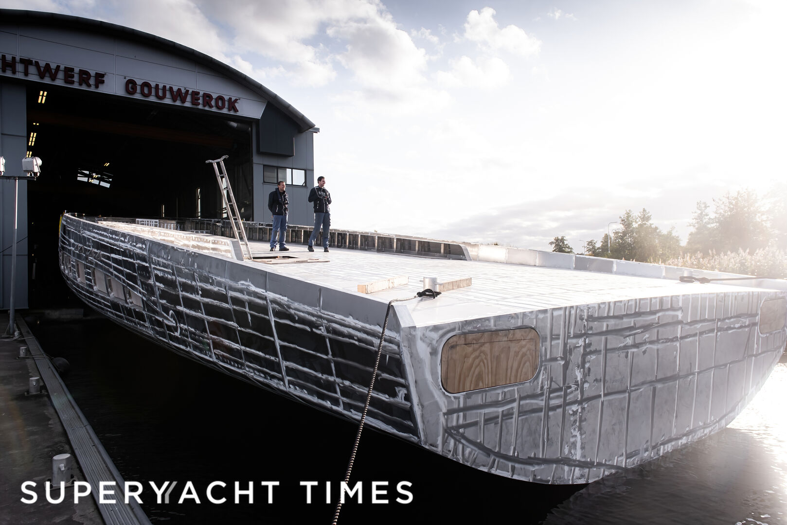 Hull of radical 54m sloop Argo 54 by Juan K and Rob Doyle launched in ...