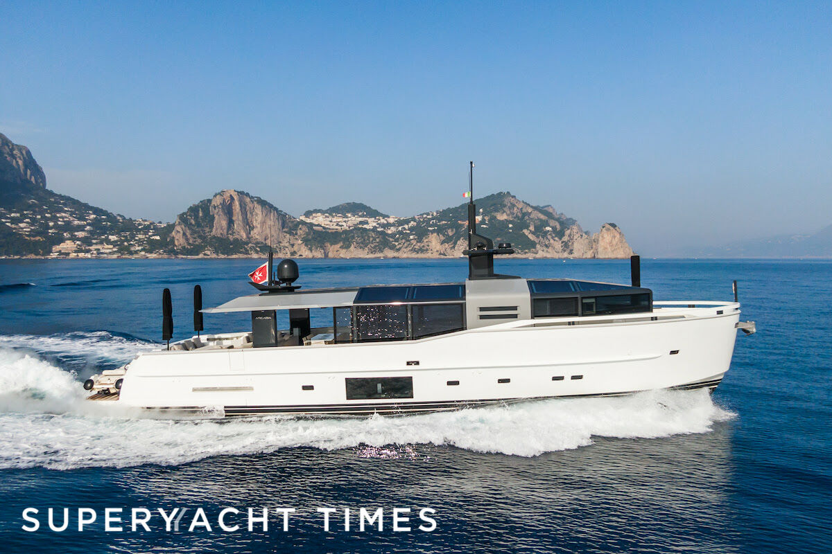26m Arcadia motor yacht Milu' joins the market