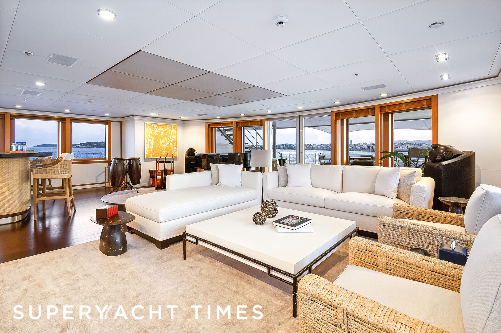 Onboard the 86m superyacht B2 for sale following her €4 million ...