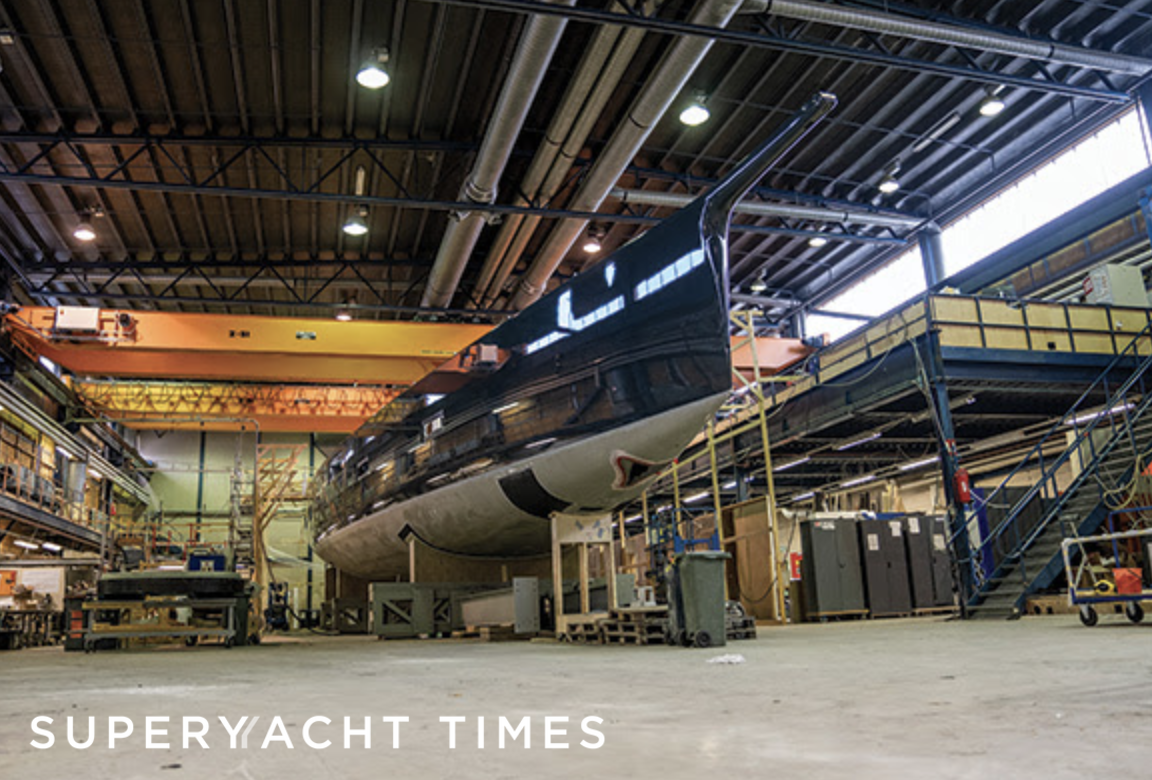 34m in-build Baltic 110 Custom sailing yacht nears completion