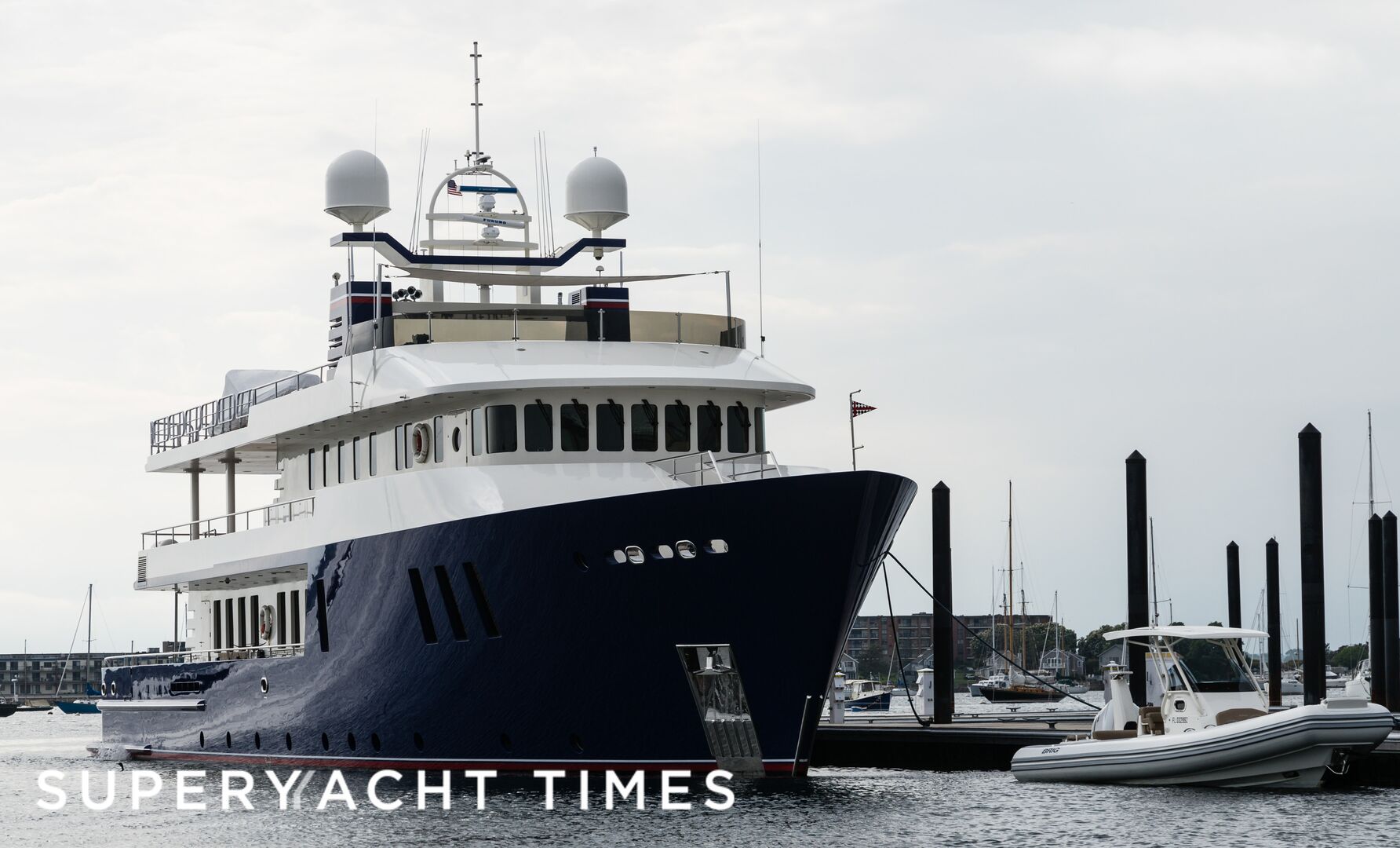 Explorer yacht The Big Blue in Newport