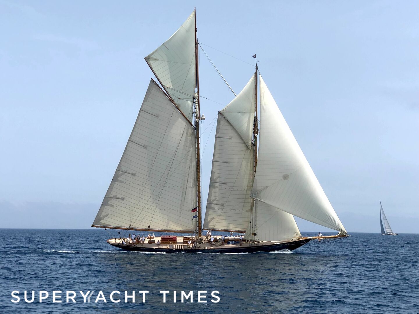 42m Herreshoff superyacht Mariette of 1915 in Porto Cervo