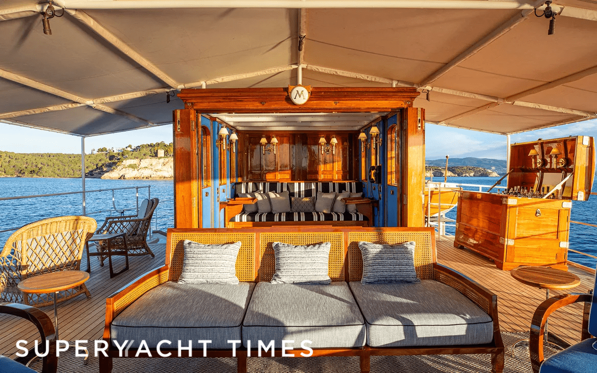 Onboard the 59m superyacht Marala following her two-year restoration