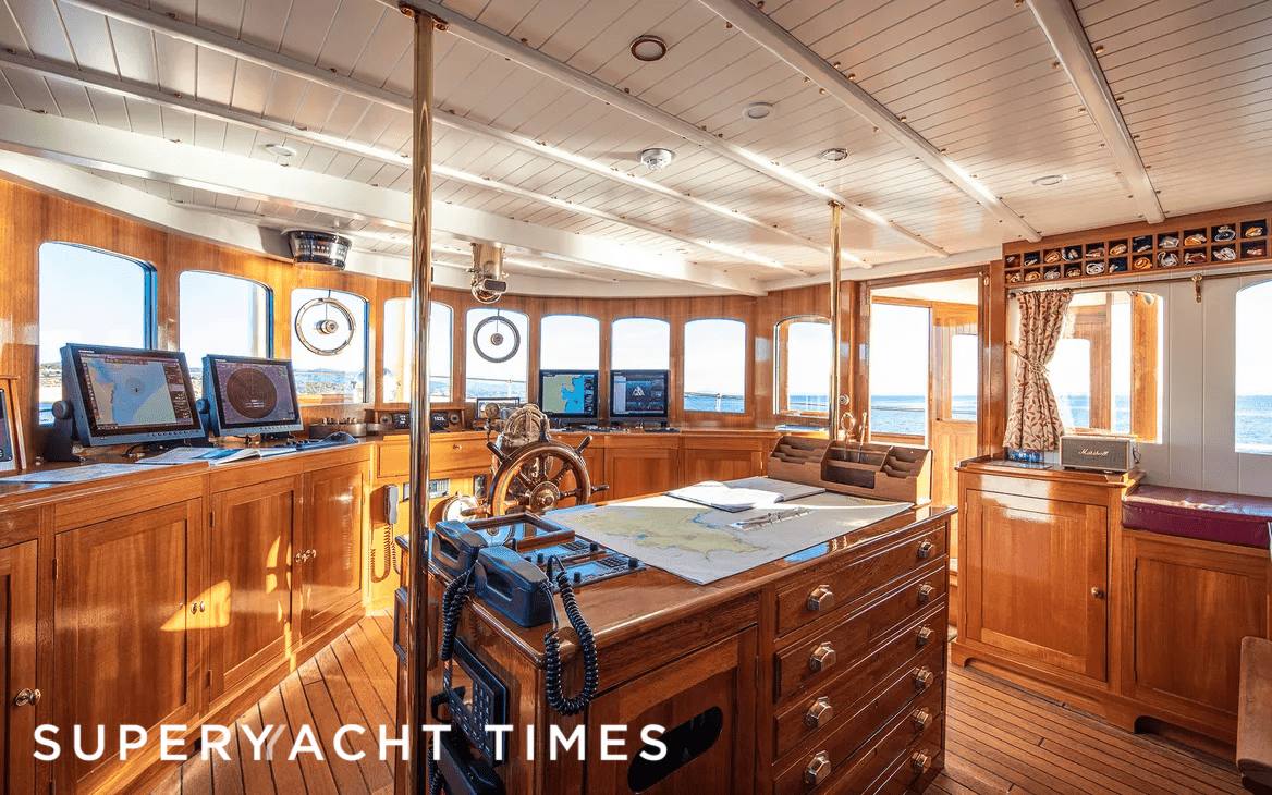 Onboard the 59m superyacht Marala following her two-year restoration