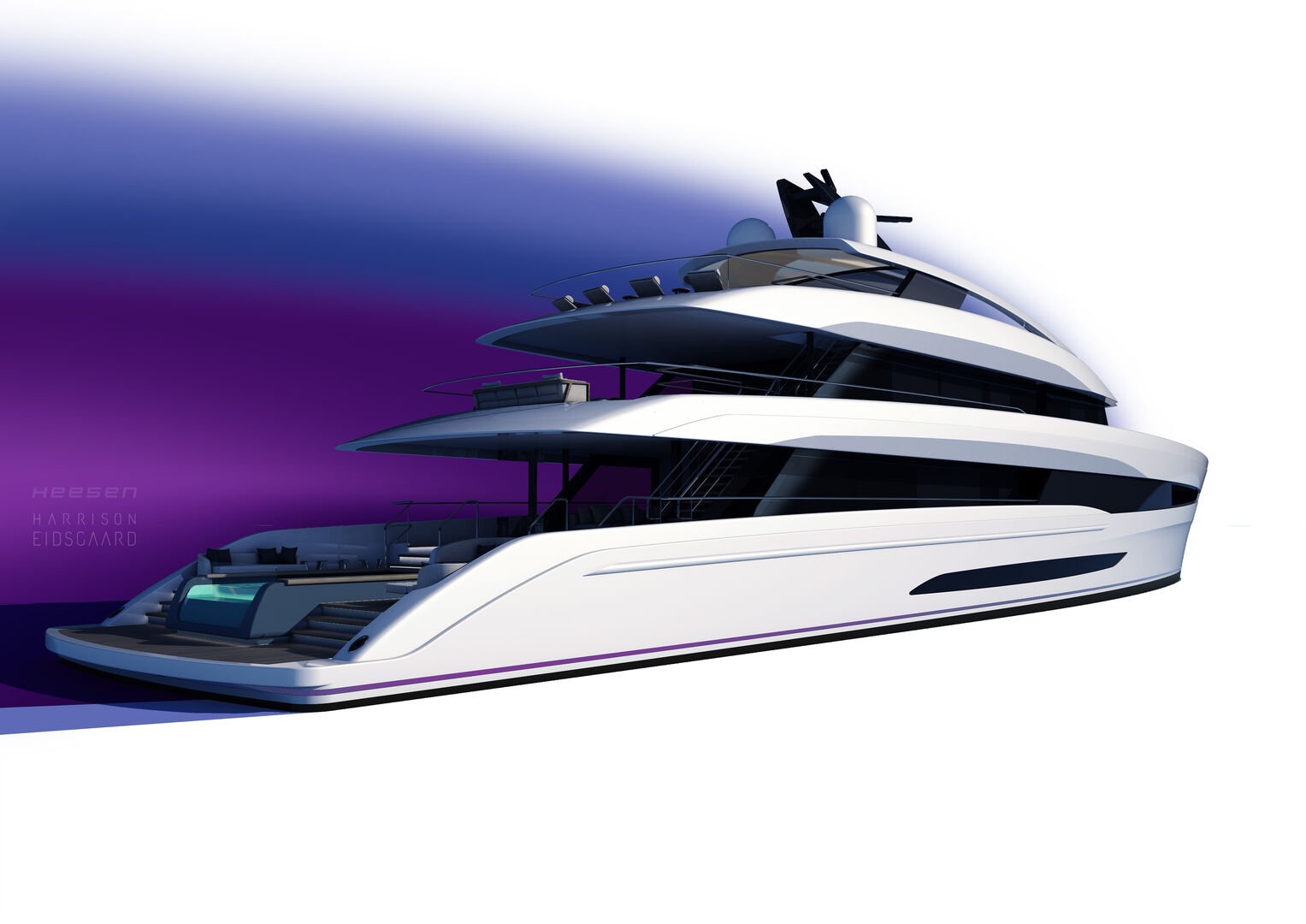 Heesen unveils details and designers of new 50m Steel series