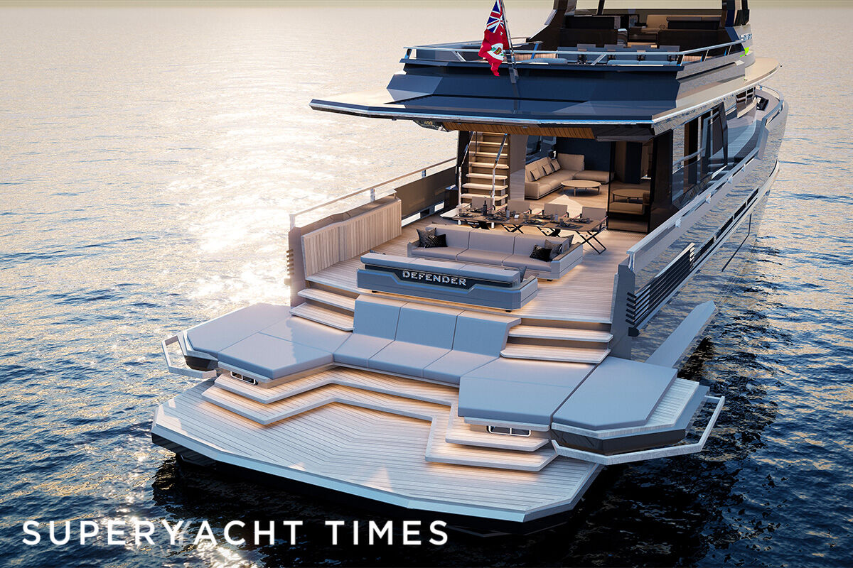 Vripack unveils new 30m motor yacht concept Defender