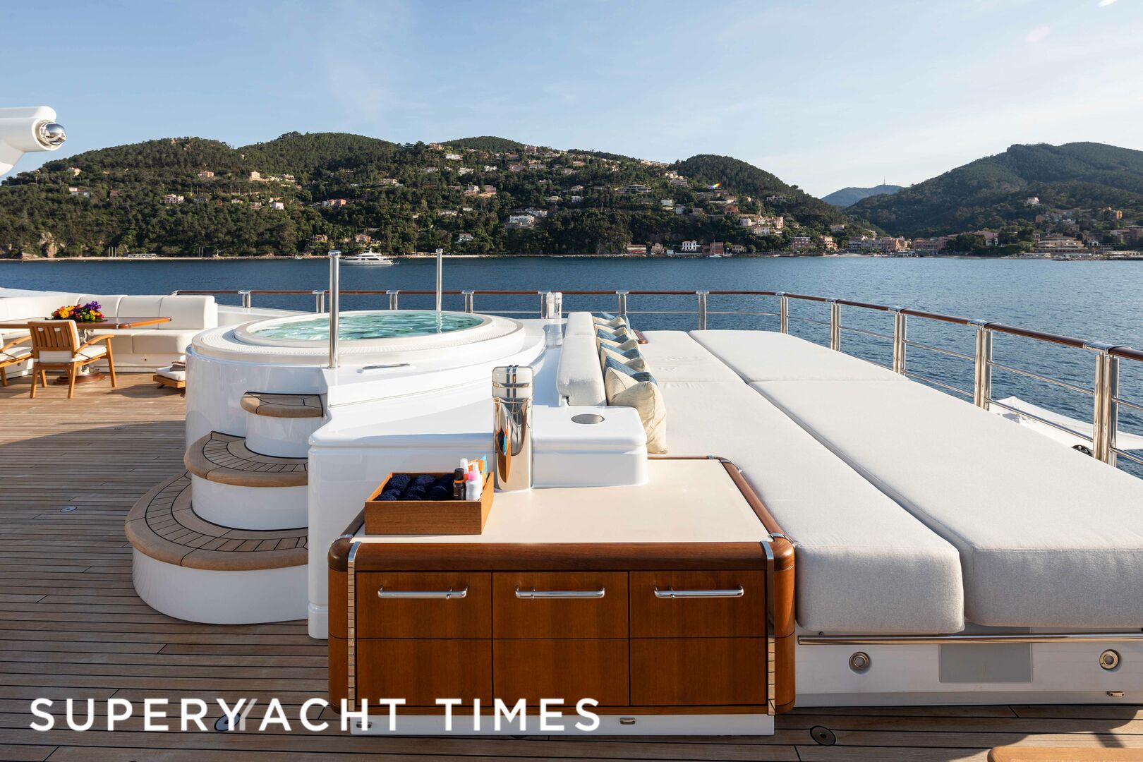 Onboard the newly-refitted 76m Oceanco superyacht Wheels with Captain ...