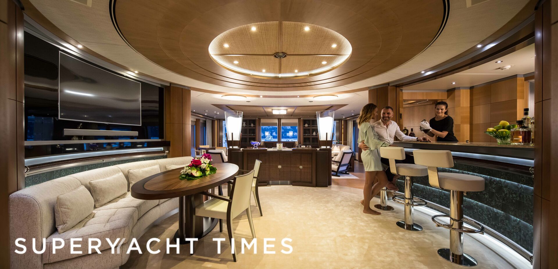 Onboard the newly-refitted 76m Oceanco superyacht Wheels with Captain ...