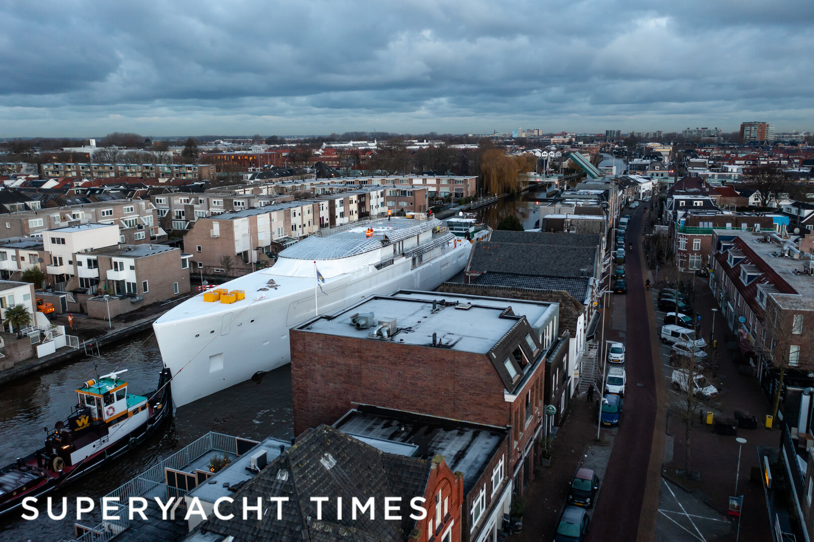 In pictures: 83m Feadship superyacht Project 712 launch and transportation