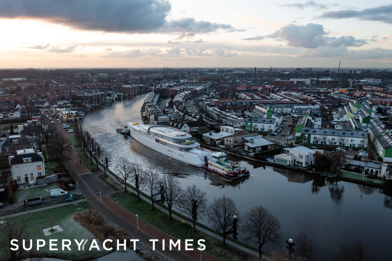 In pictures: 83m Feadship superyacht Project 712 launch and transportation