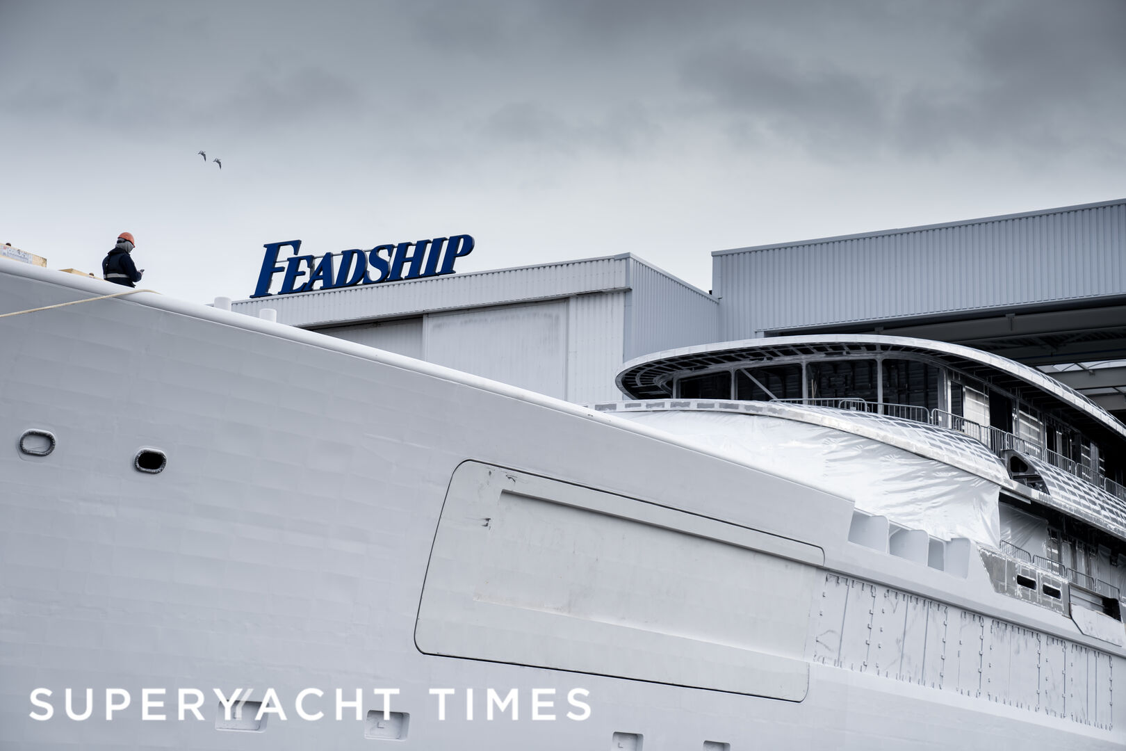 In pictures: 83m Feadship superyacht Project 712 launch and transportation