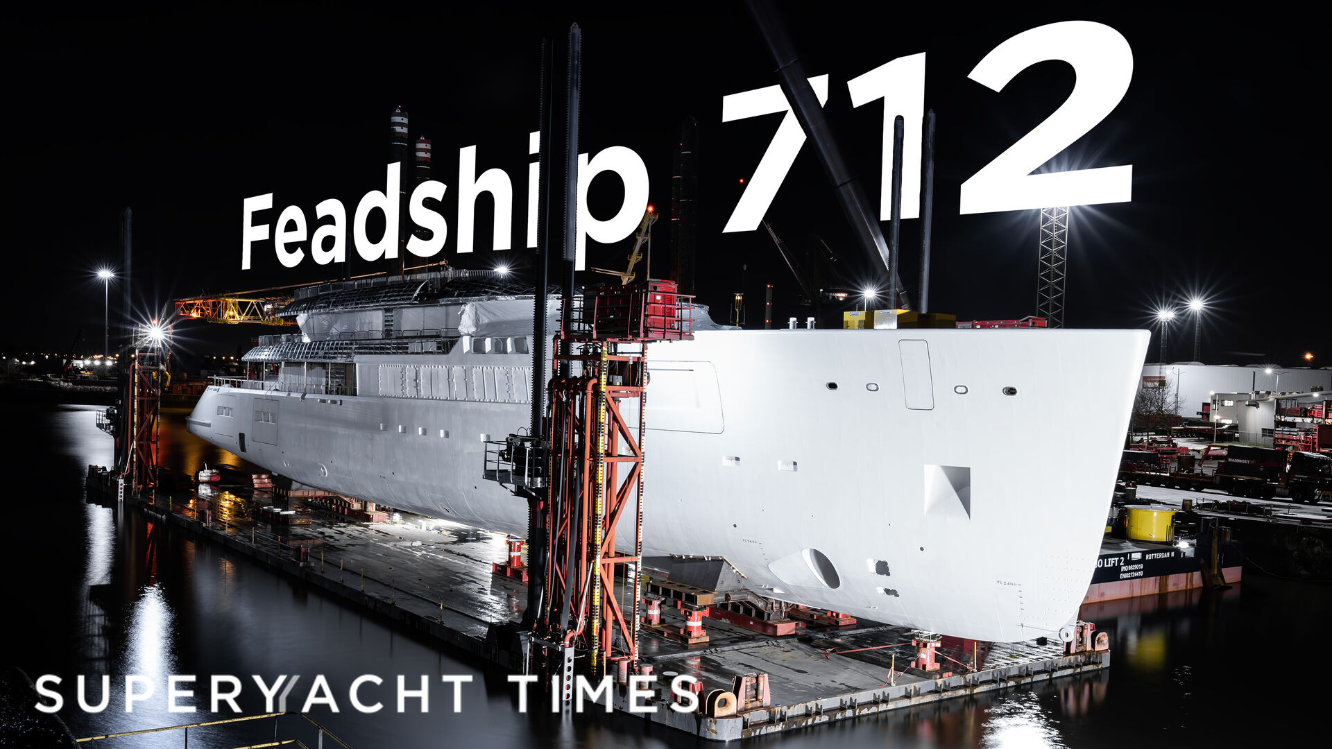 Video: 83m Feadship 712 superyacht – load out & transportation