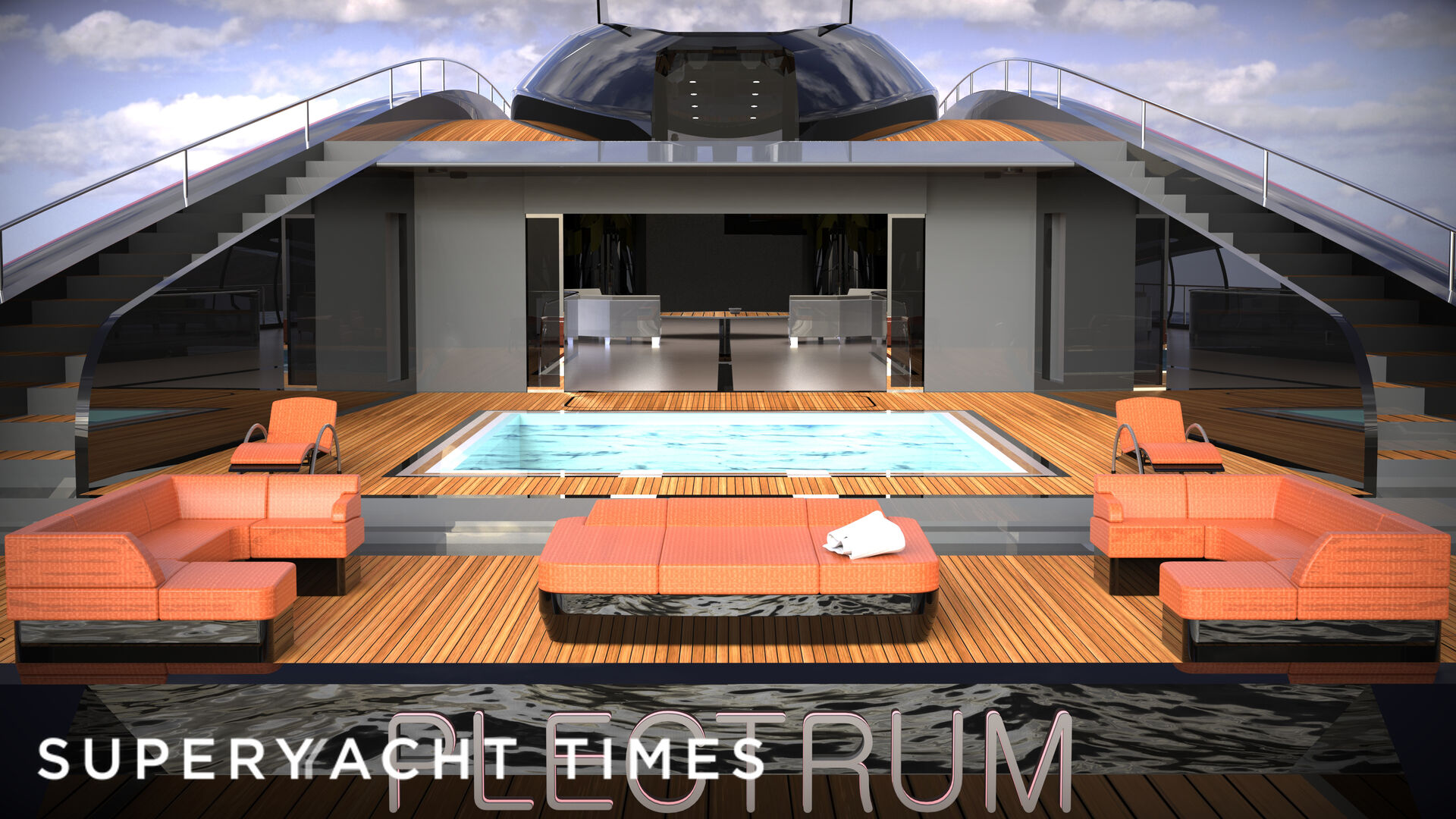 Plectrum: The 74m ‘flying’ foil superyacht concept by Lazzarini Design