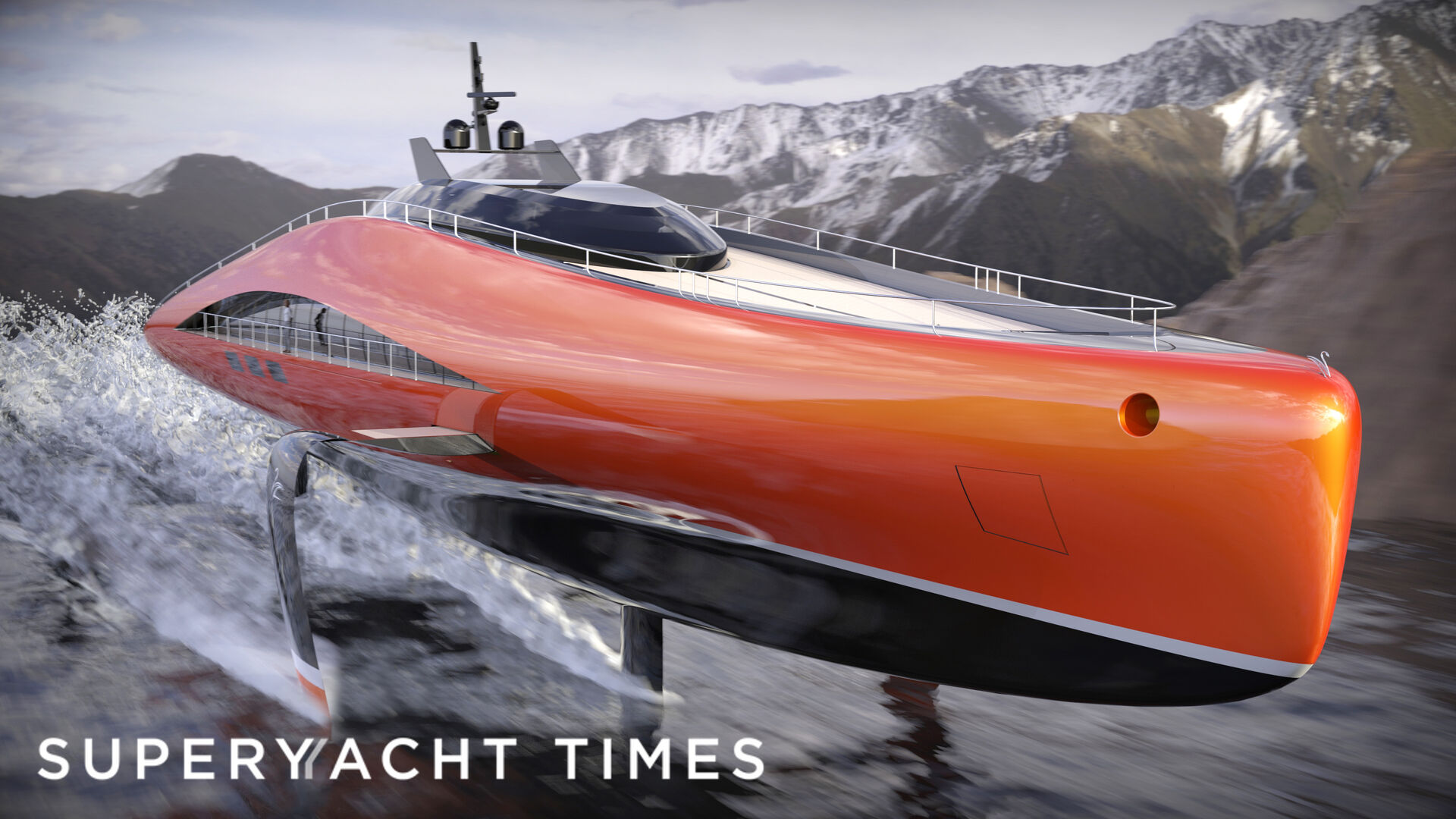 Plectrum: The 74m ‘flying’ foil superyacht concept by Lazzarini Design