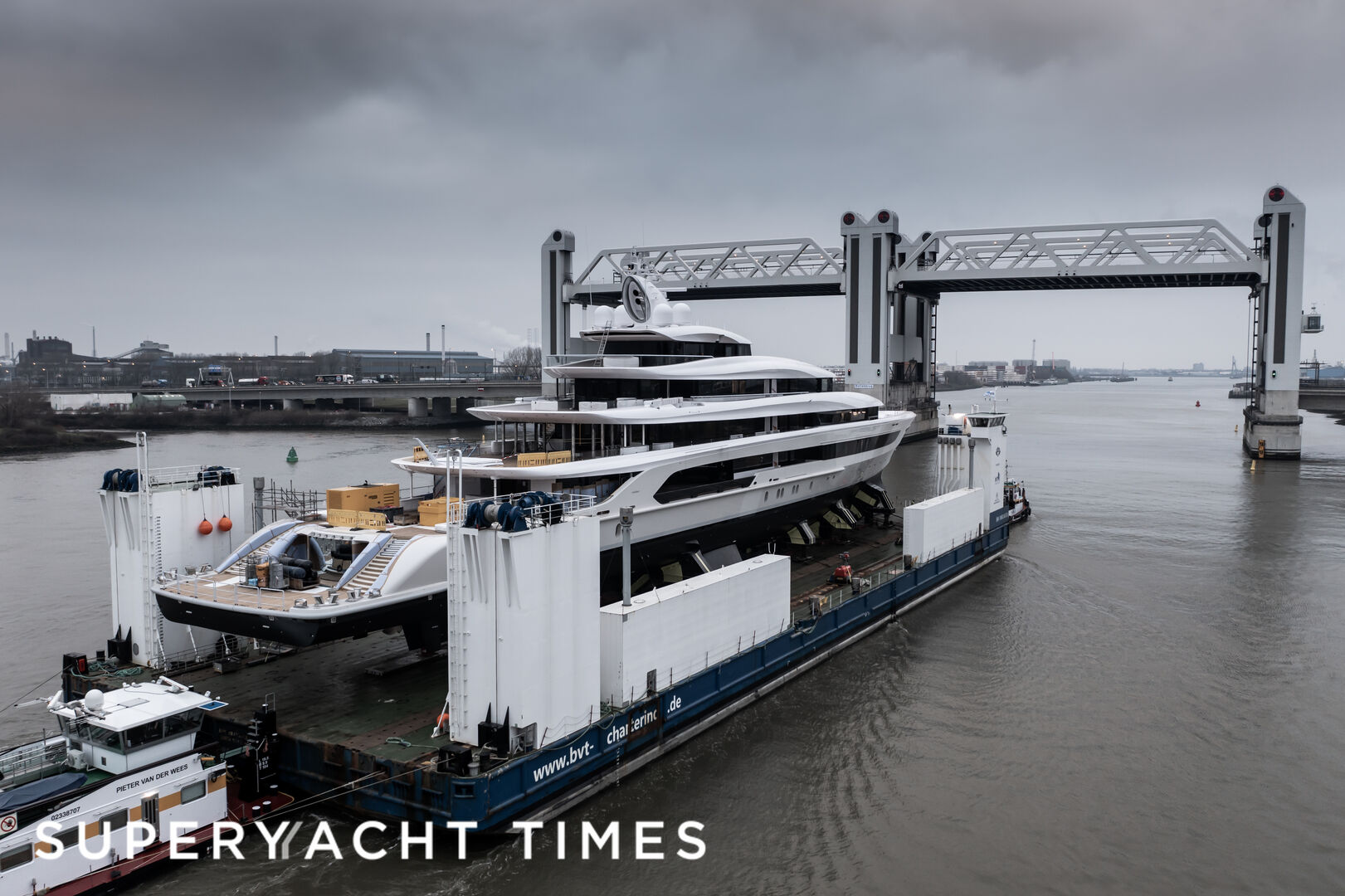 In pictures: 105m Oceanco superyacht H unveiled in Rotterdam
