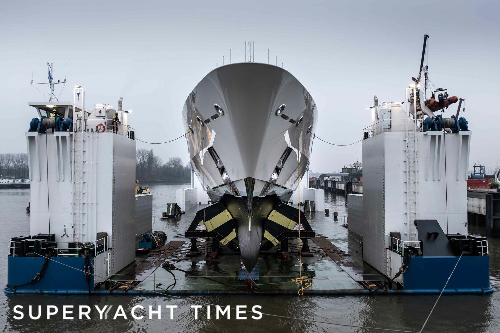 In pictures: 105m Oceanco superyacht H unveiled in Rotterdam
