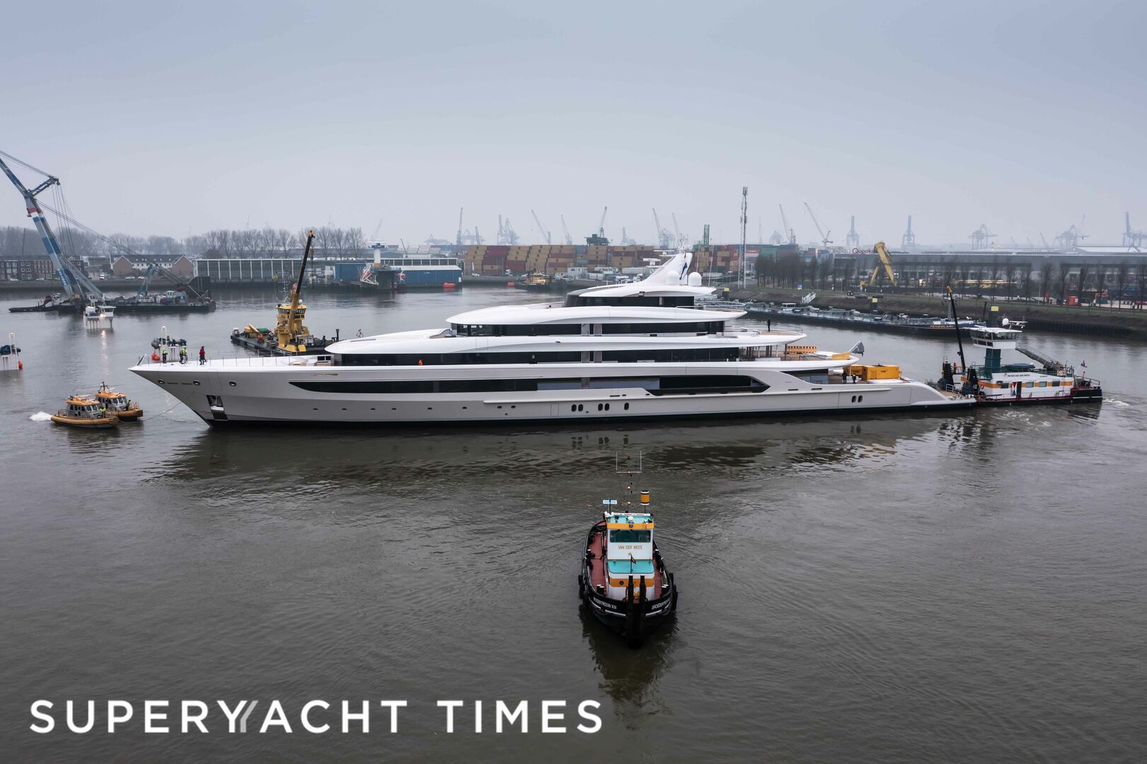 In pictures: 105m Oceanco superyacht H unveiled in Rotterdam