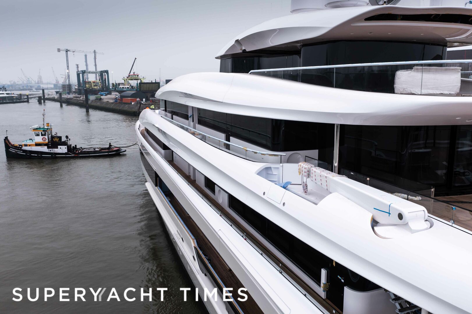 In pictures: 105m Oceanco superyacht H unveiled in Rotterdam