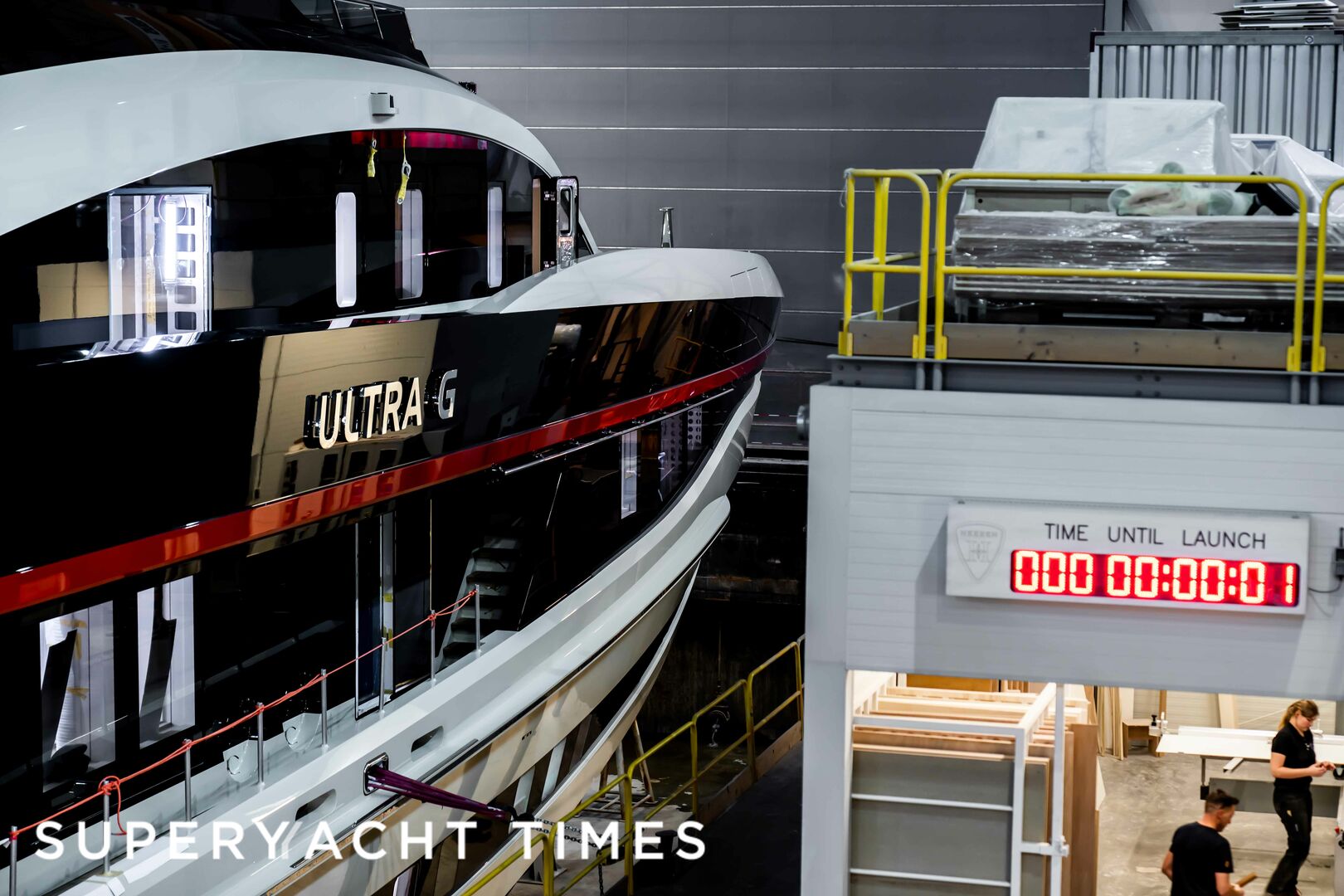 60m Heesen superyacht Project Skyfall launched and christened Ultra G