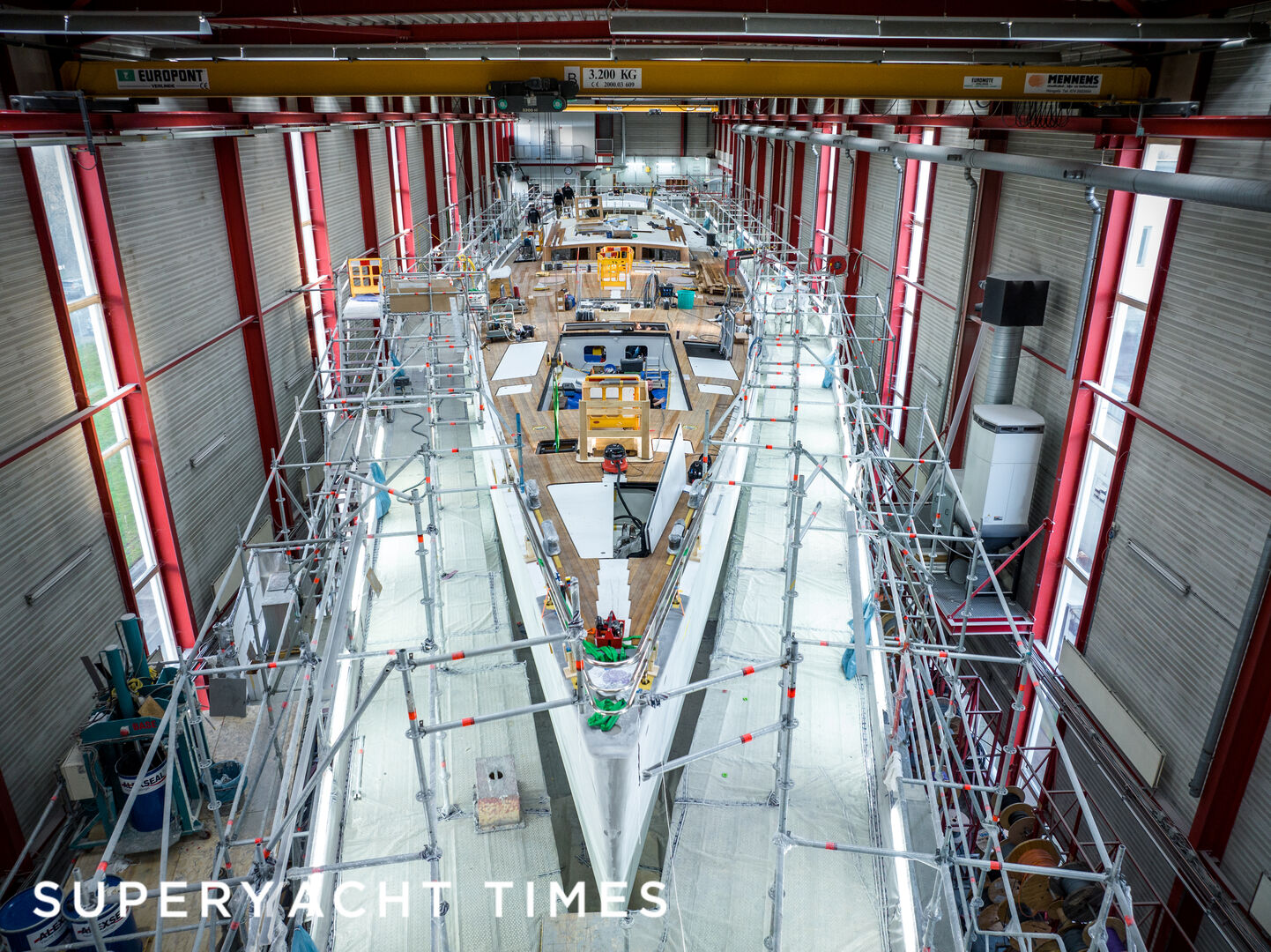 59m Vitters sailing yacht Maximus nears completion