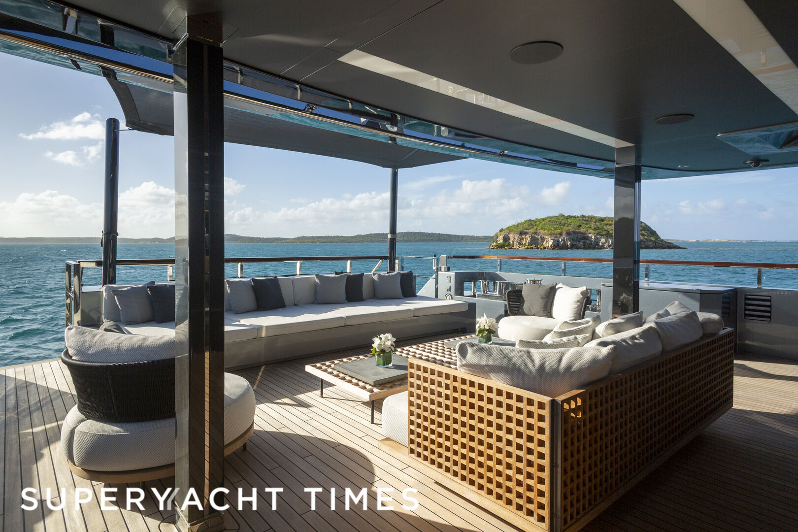 Onboard the 50m Riva motor yacht Fifty
