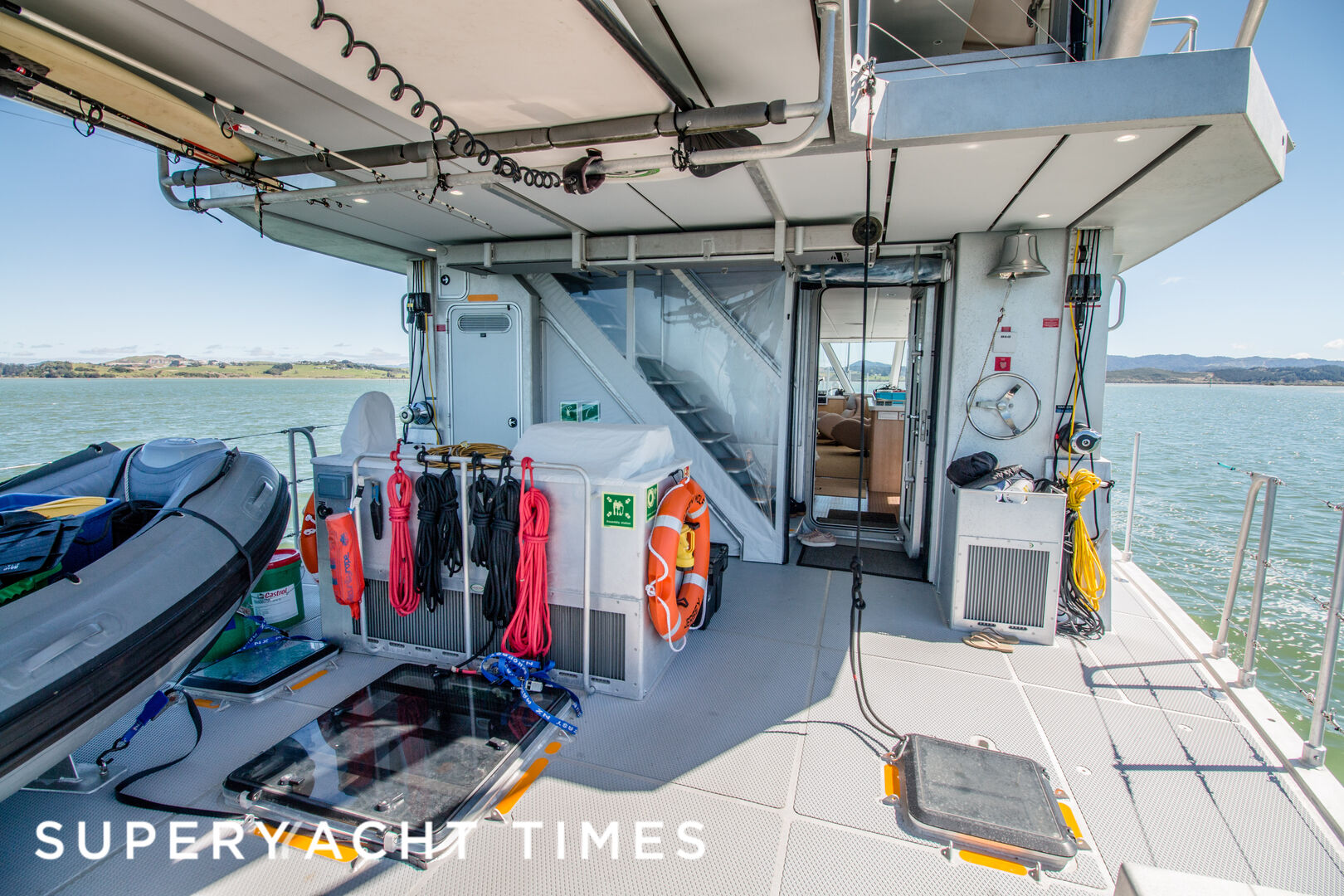 A closer look at the 27m Circa explorer support yacht Grey Wolf