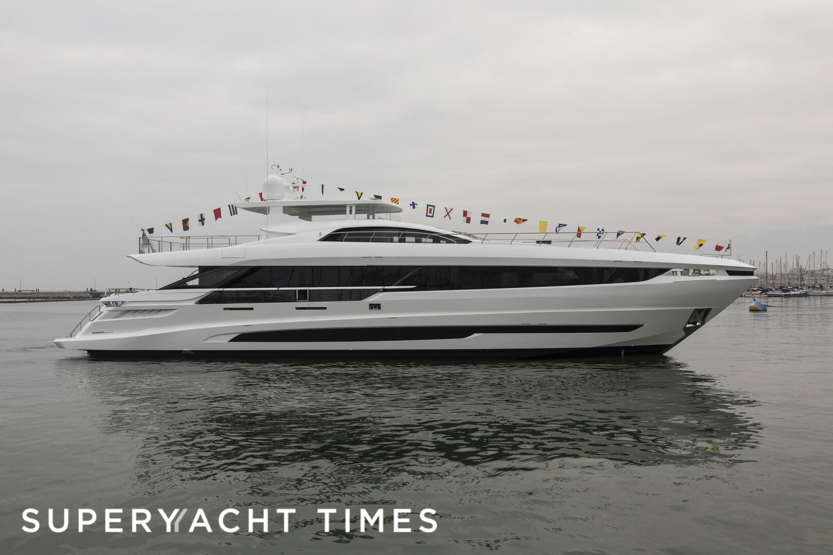 Sixth 33m Mangusta Gransport 33 motor yacht launched