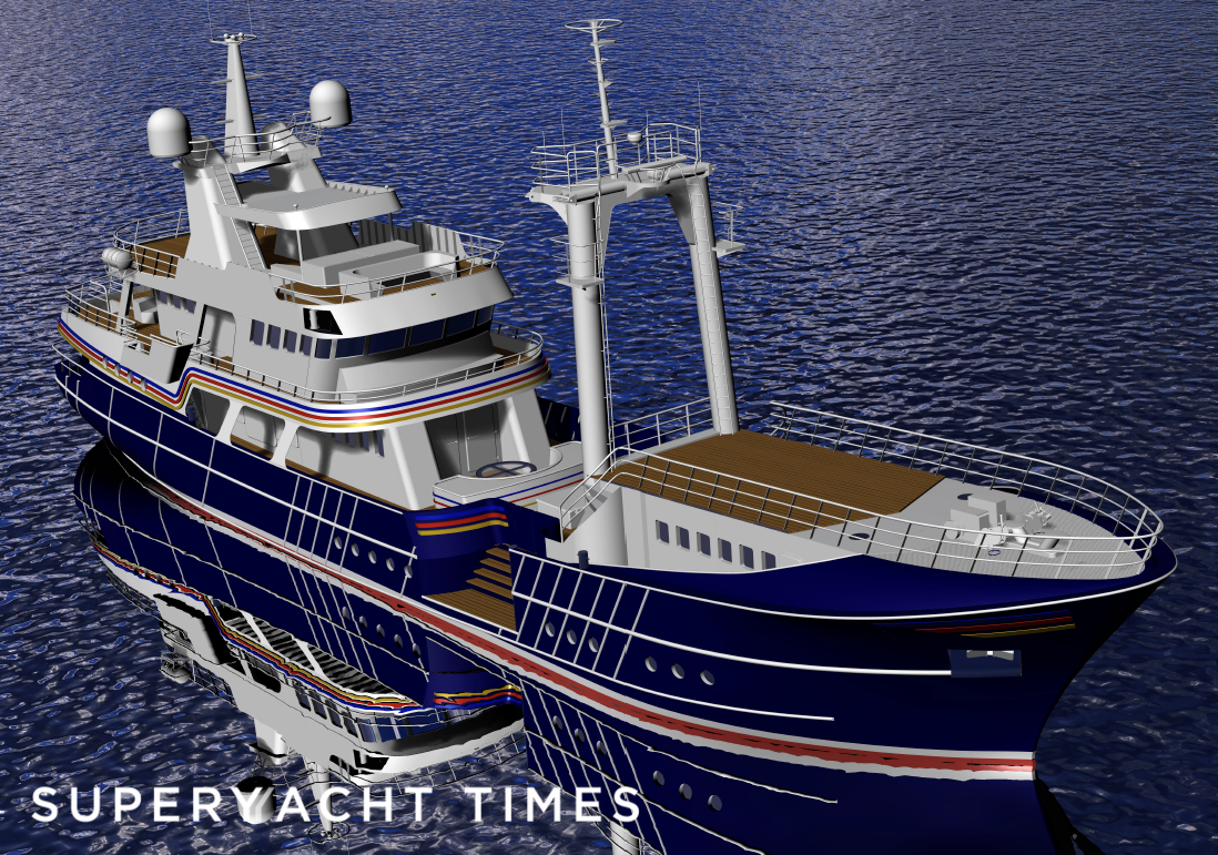 The unlikely conversion of the 45m trawler Scintilla Maris