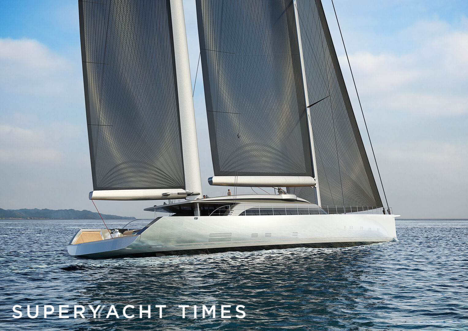 A first look at Philippe Briand’s new 60m sailing yacht concept Kaze