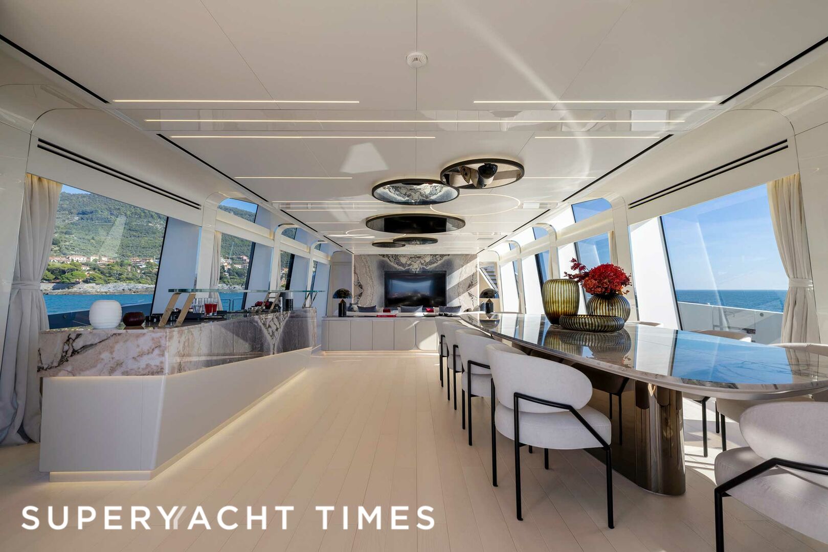 A closer look onboard the first 50m Mangusta 165 REV superyacht