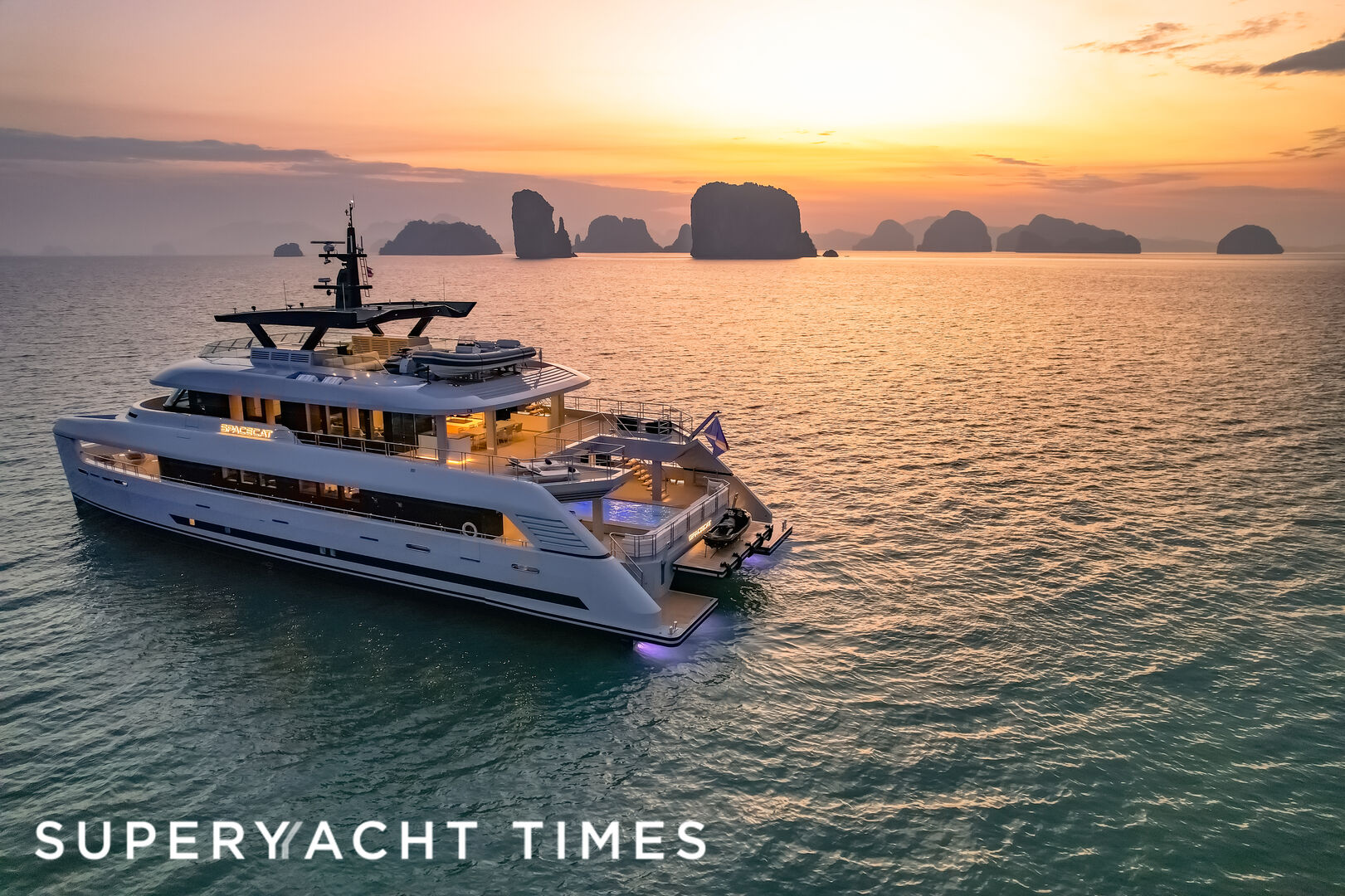 Onboard the 35m Space Cat by SilverYachts