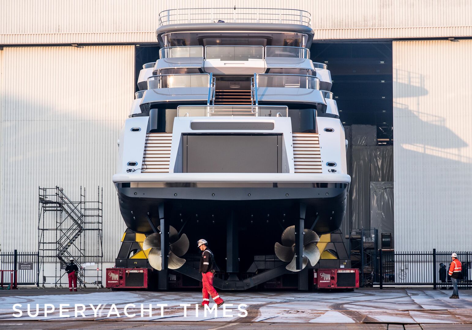 Oceanco project 717 launch at the Oceanco yard