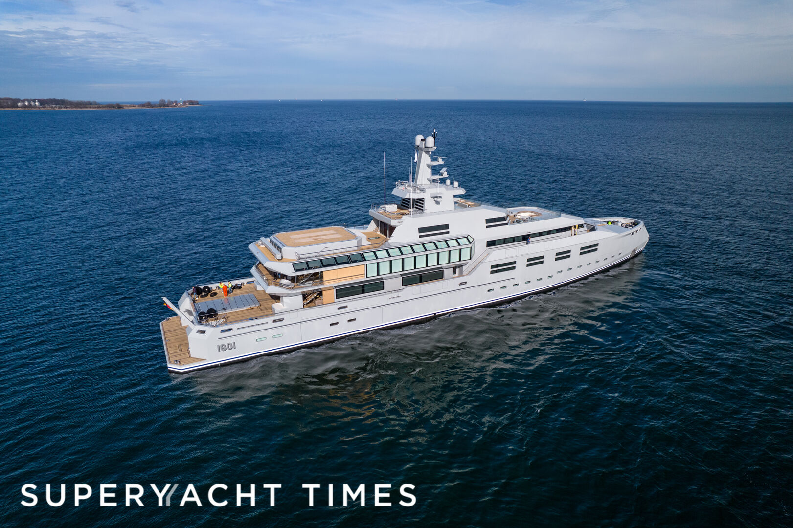 In pictures: 90m Lürssen superyacht Project 1601 on sea trials