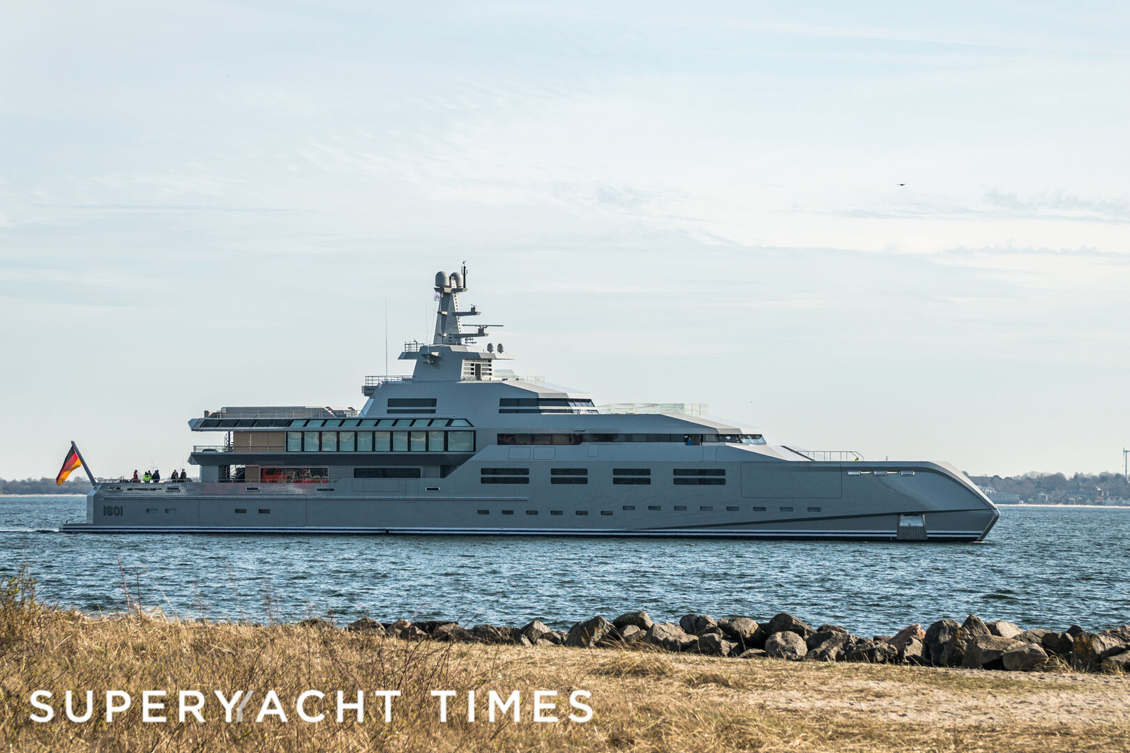 In pictures: 90m Lürssen superyacht Project 1601 on sea trials
