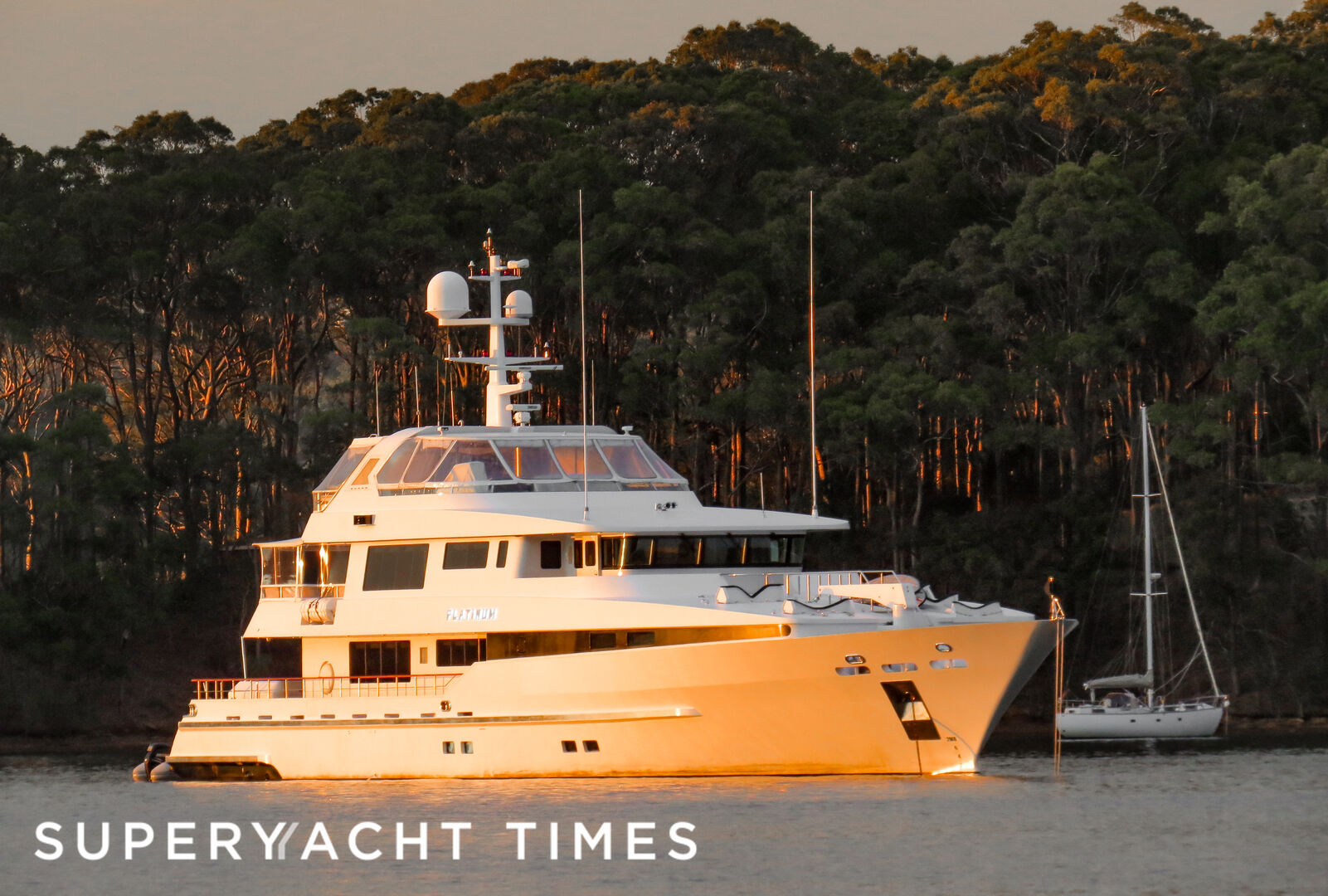 The Australian-built superyacht Platinum in Sydney
