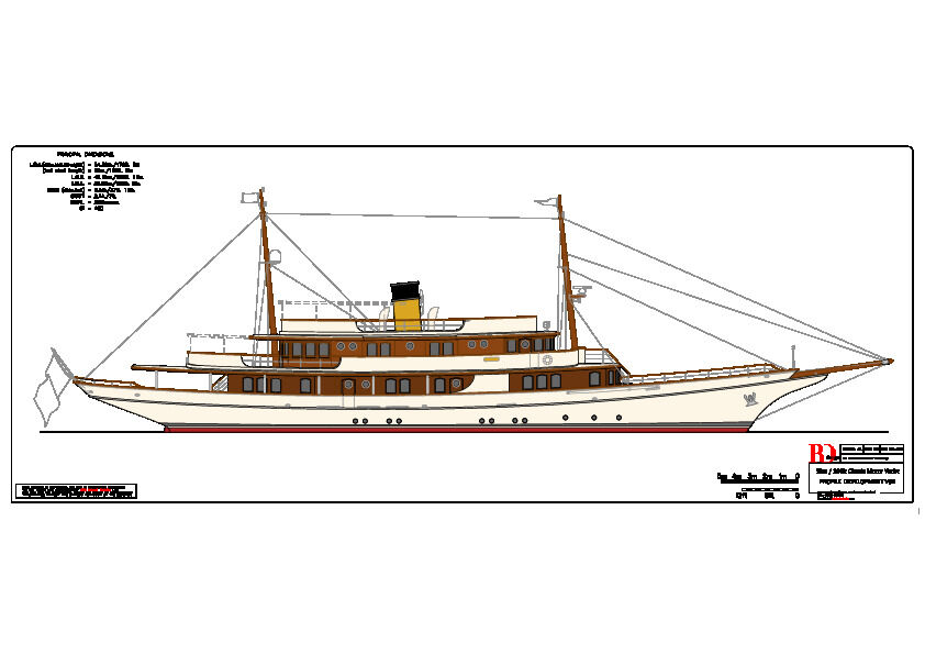 Rob Doyle's 50m concept superyacht Project 111 inspired by 19th century ...