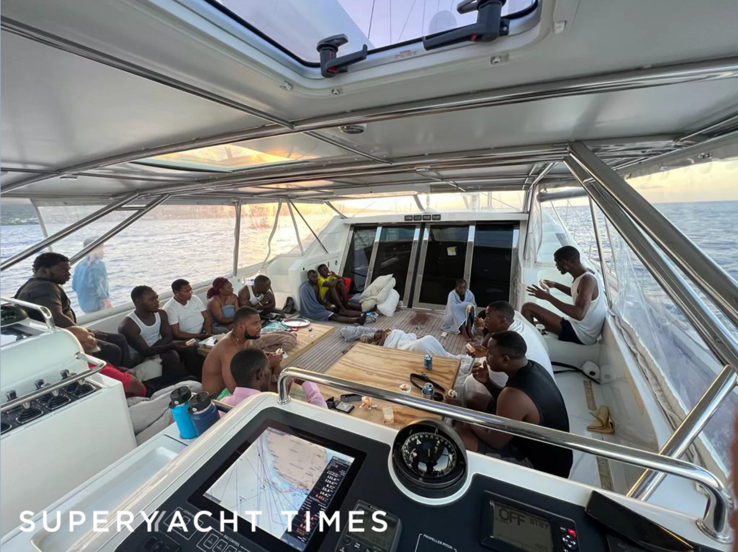 37m Alloy sailing yacht Genevieve rescues 16 from capsized boat off St ...