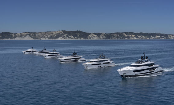 38m Custom Line 120 motor yacht Someday launched in Italy