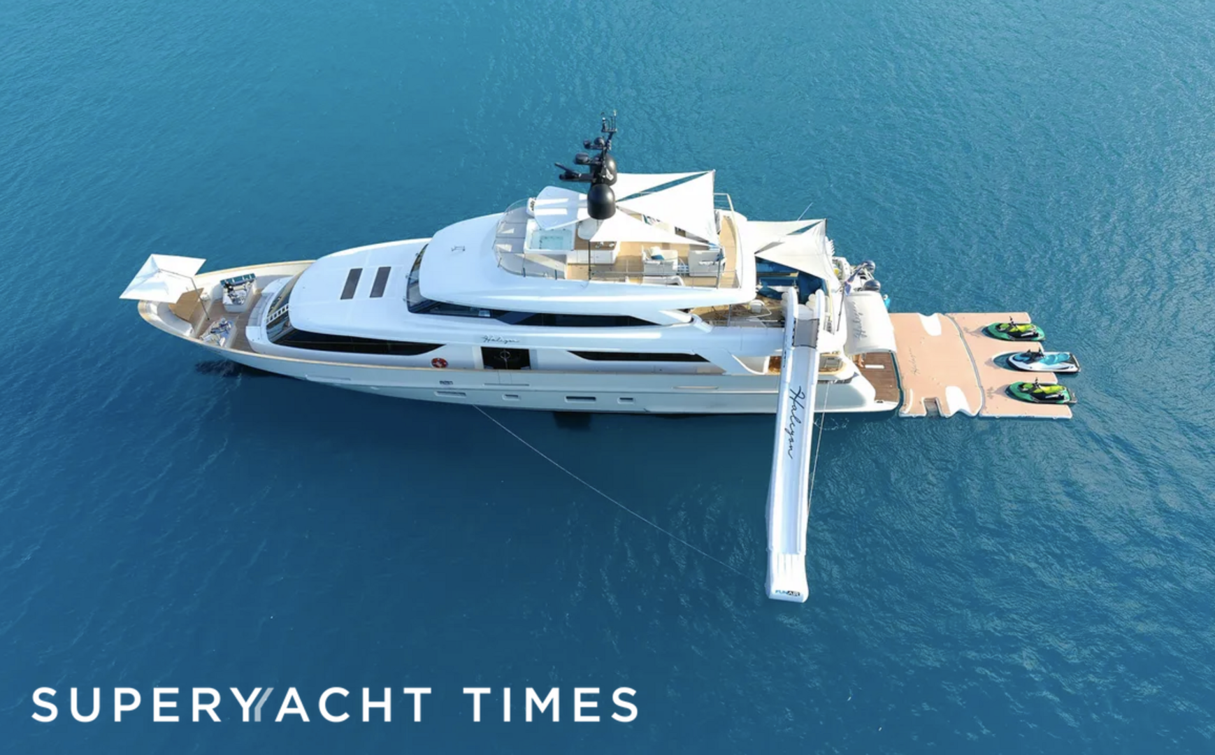 A closer look at the interiors of Sanlorenzo’s 34m yacht Halcyon